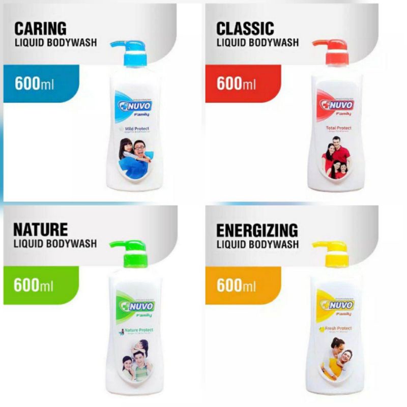 Jual NUVO Family Sabun Mandi Cair Botol 600 ml | Shopee Indonesia