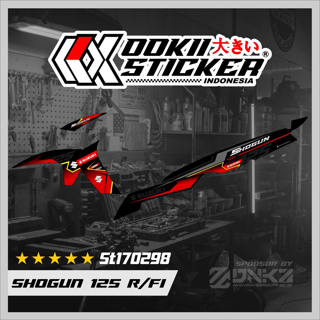 Jual Stiker Shogun 125 R/FI Decal Striping Shogun 125 R/FI ST170298 ...