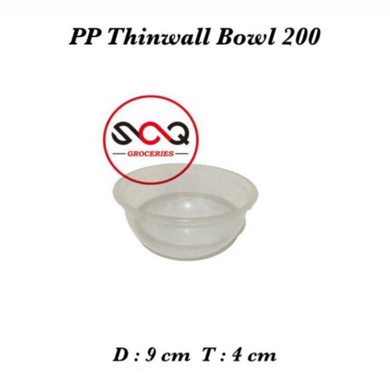 Jual Cup Pudding Dessert Thinwall Bulat 200ml Mangkok Plastik Best ...