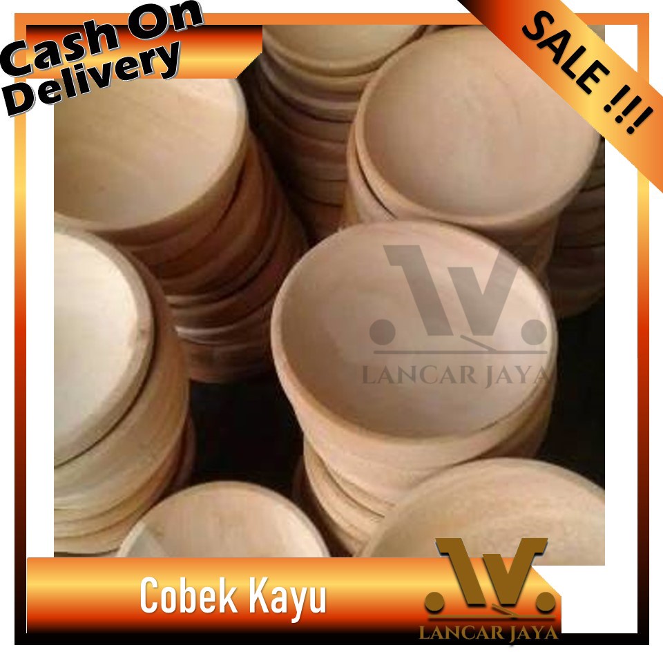 Jual Cobek Kayu + Ulekan Ukuran 18CM 20CM Bahan Kayu/ Coet Kayu plus ...
