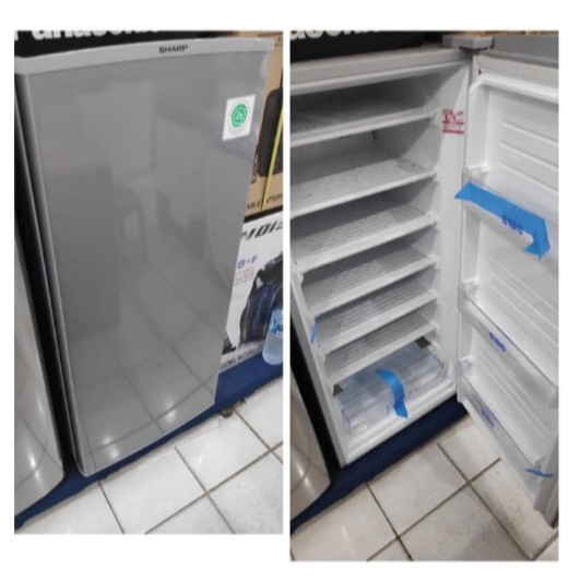 Jual SHARP Home Freezer Berdiri 6 Rak Lemari Pembeku FJ-M186AHS Frizer ...