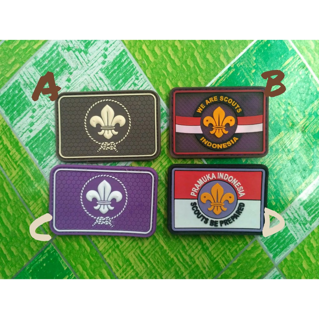 Jual Velcro Pramuka Karet Pramuka Patch Rubber Pramuka Tactical Pramuka ...