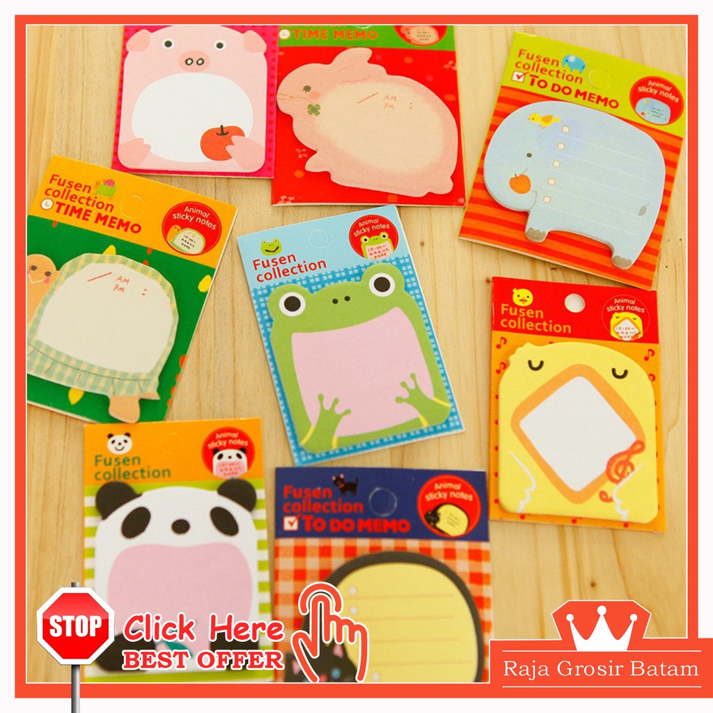 Jual RGB GROSIR STICKY NOTE - NOTE TEMPEL LUCU - MEMO TEMPEL LUCU ...