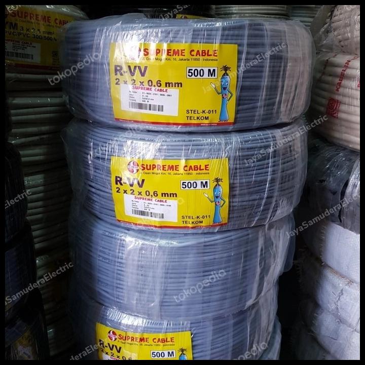 Jual Kabel Telepon Isi 4 / Kabel Itc 2 X 2 X 0,6 Mm Supreme @500M ...