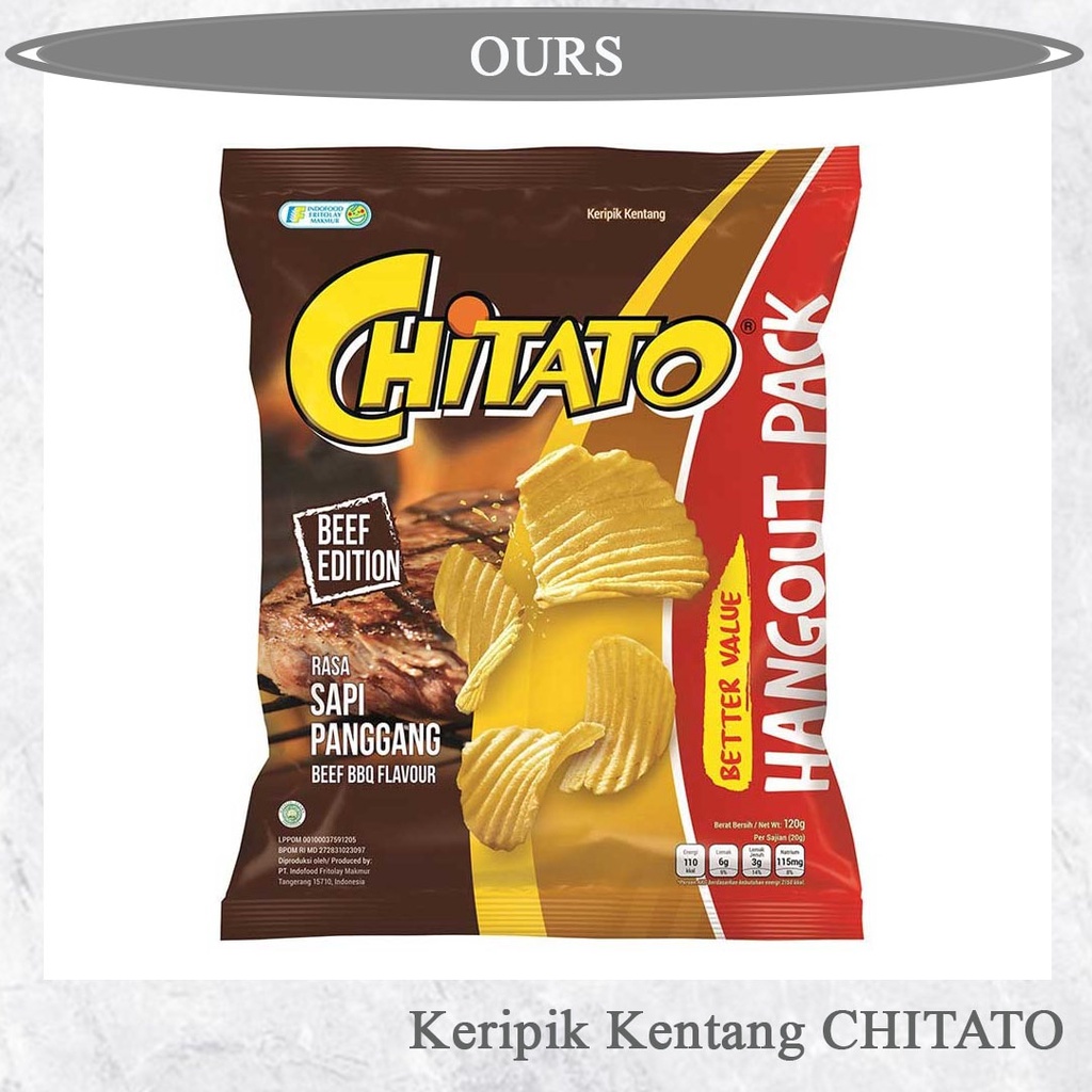 Jual CHITATO Keripik Kentang Sapi Panggang 120g | Shopee Indonesia