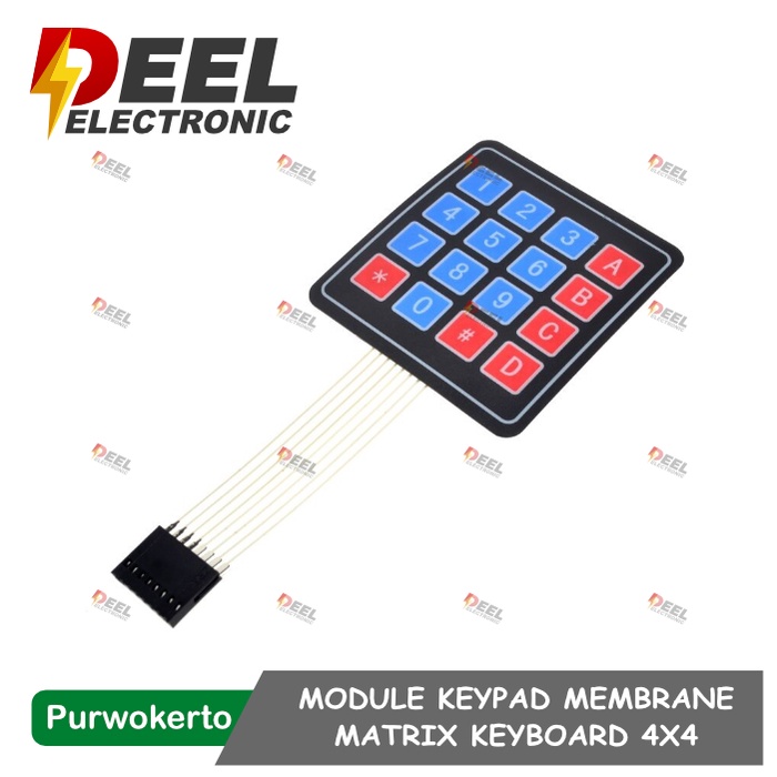 Jual MODULE KEYPAD MEMBRANE MATRIX KEYBOARD 4X4 KEY MEMBRAN SWITCH KEYPAD | Shopee Indonesia