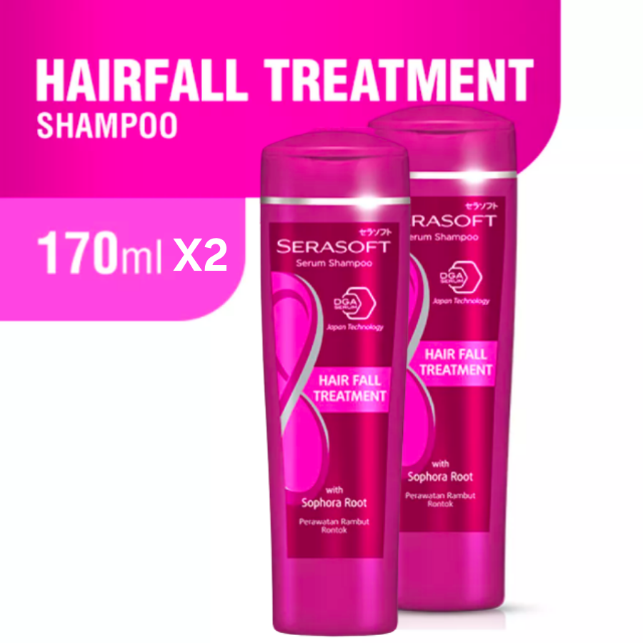 Jual Serasoft Shampoo Hairfall Treatment 2 x 170 mL | Shopee Indonesia