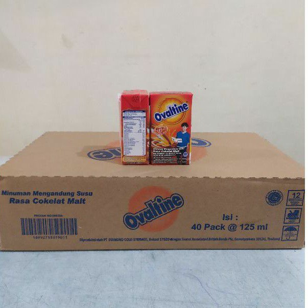 Jual Susu Ovaltine UHT Milk Chocolate Malt 125ml Karton (40pcs x 125ml) | Shopee Indonesia