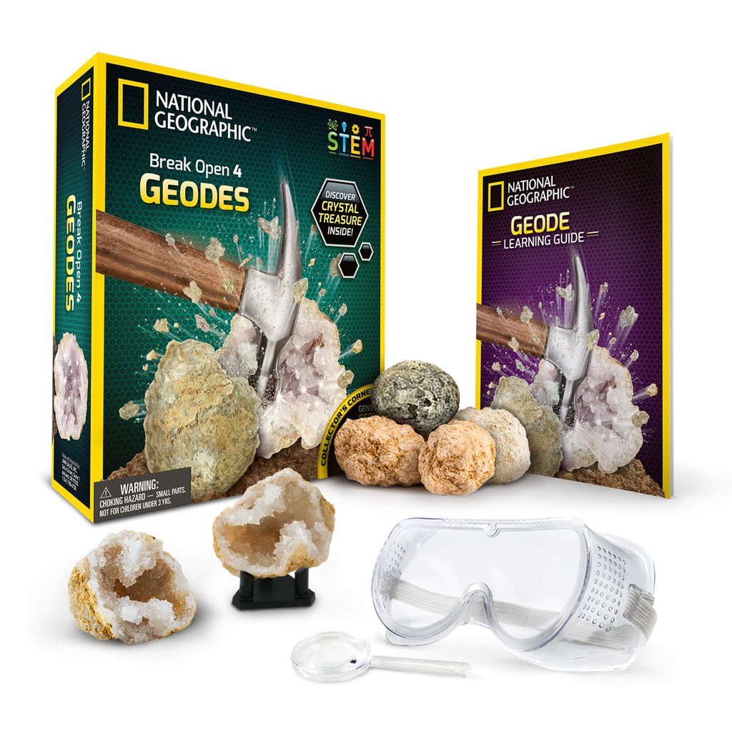 Jual NATGEO - BREAK OPEN GEODES SCIENCE KIt | Shopee Indonesia