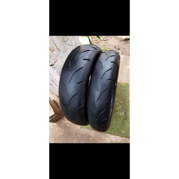 Jual sepasang ban aerox tubeless ukuran 110/70-R14 & 140/70-R14 ...