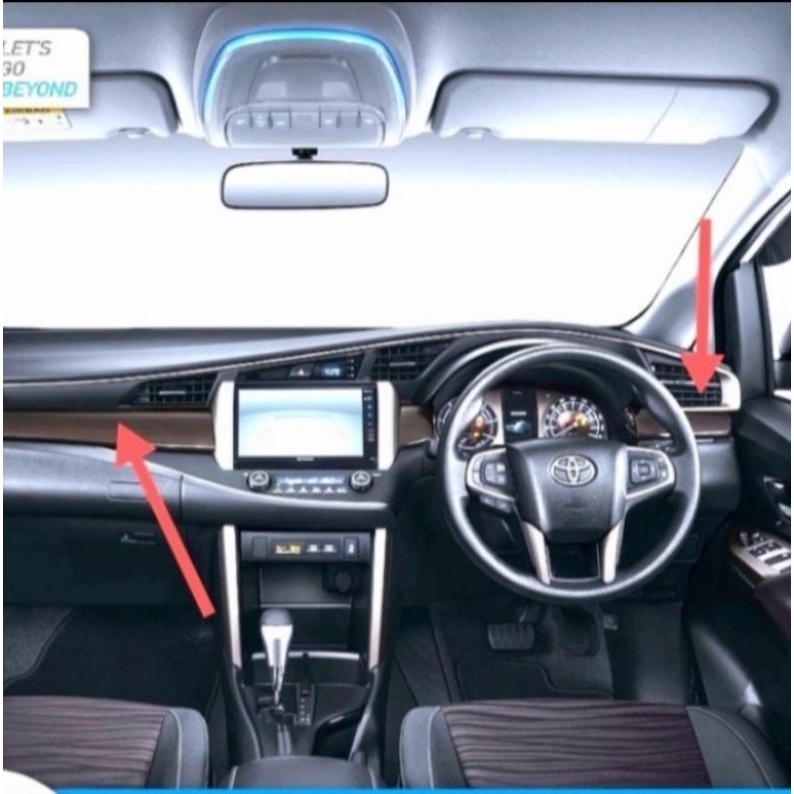 Jual panel wood dashboard innova reborn set 2 kiri dan kanan original ...