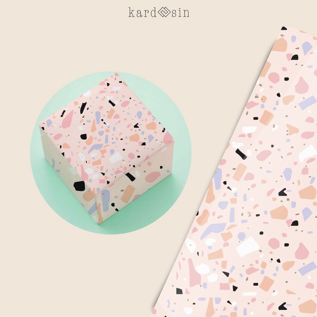 Jual KERTAS KADO WRAPPING PAPER TERRAZZO BUNGKUS KADO HADIAH BINGKISAN ...