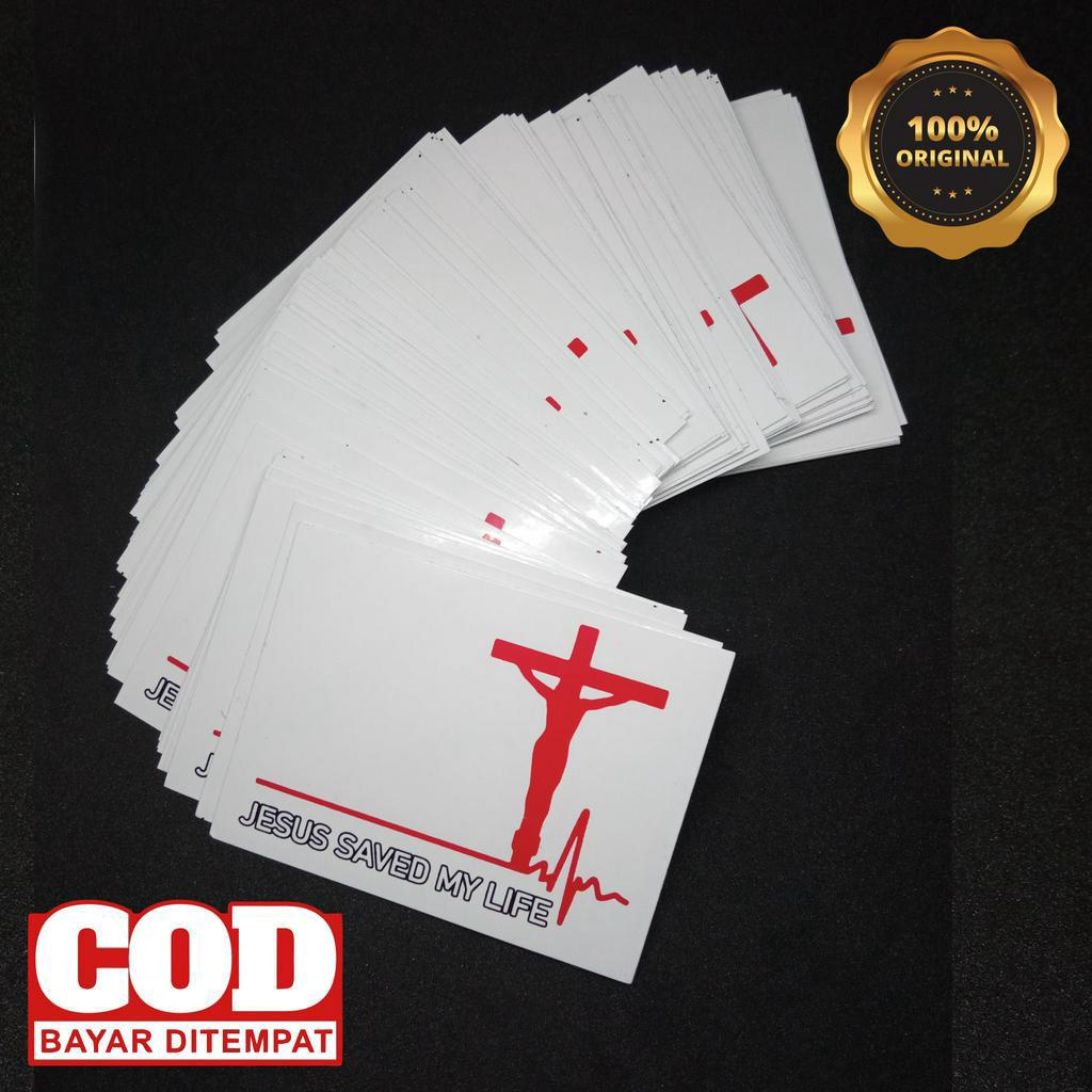 Jual Stiker Rohani Kristen Jesus / Stiker Tulisan Jesus / Stiker Salip ...