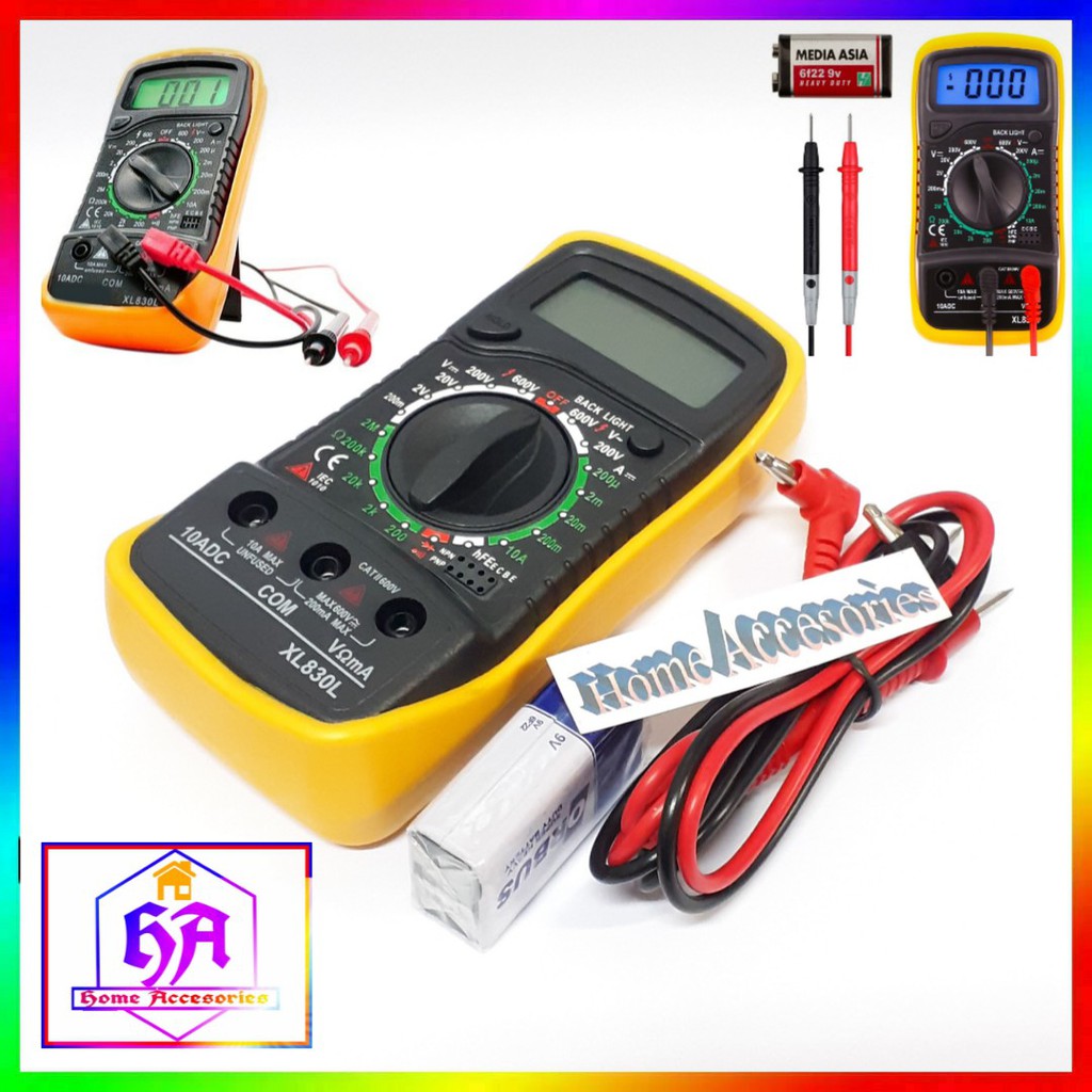 Jual MULTITESTER DIGITAL XL830L/ AVOMETER DIGITAL/MULTIMETER DIGITAL ...