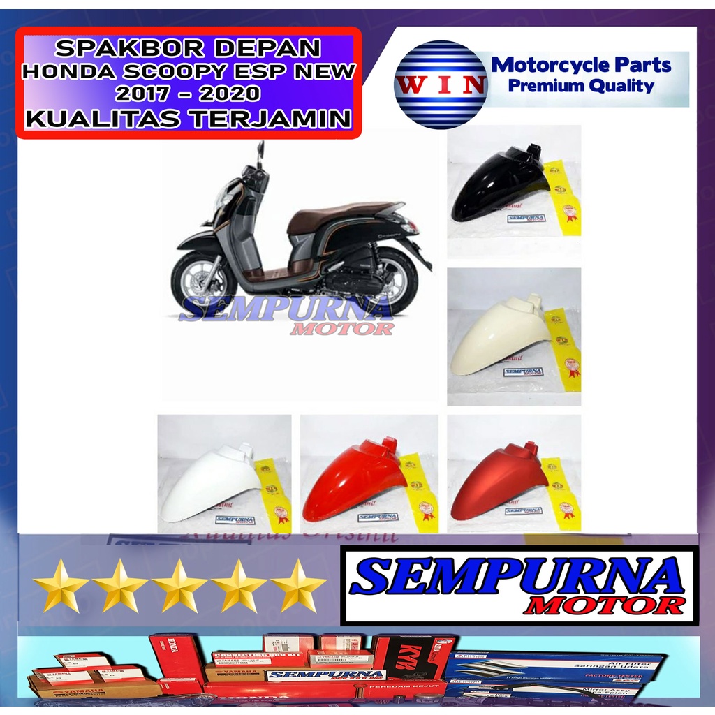 Jual Merek Win Kualitas Original Spakbor Depan Scoopy Esp New K93 2017 ...