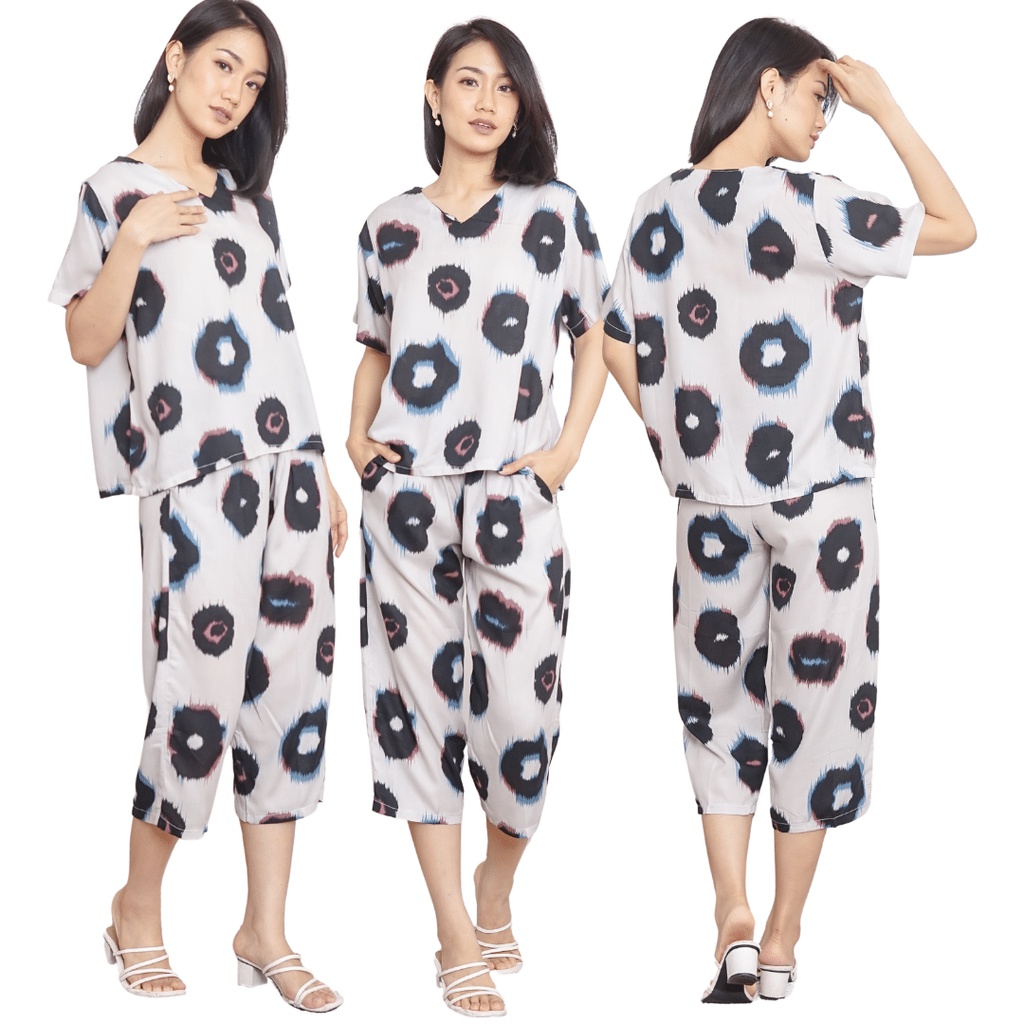 Jual YourFashion Baju Setelan Wanita Kekinian Terbaru Lucy One Set Rayon Viscose Premium Lengan ...