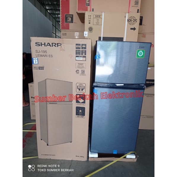 Jual KULKAS SHARP 2 PINTU SJ 195 MD 152 liter Garansi Resmi | Shopee ...
