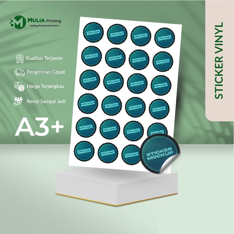 Jual Cetak Custom Sticker Label Vinyl (Print & Cut) | Label Kemasan ...