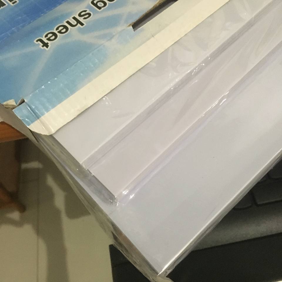 Jual Kertas Pvc id card Instan 0,76mm, 5set||bahan kartu pvc 5 set ...