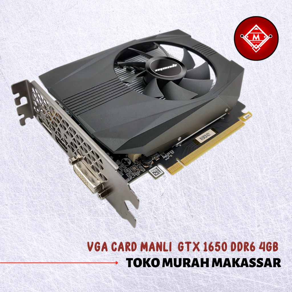 Jual VGA CARD MANLI GTX 1650 DDR6 4GB / MANLI VGA CARD GTX 1650 DDR6 ...