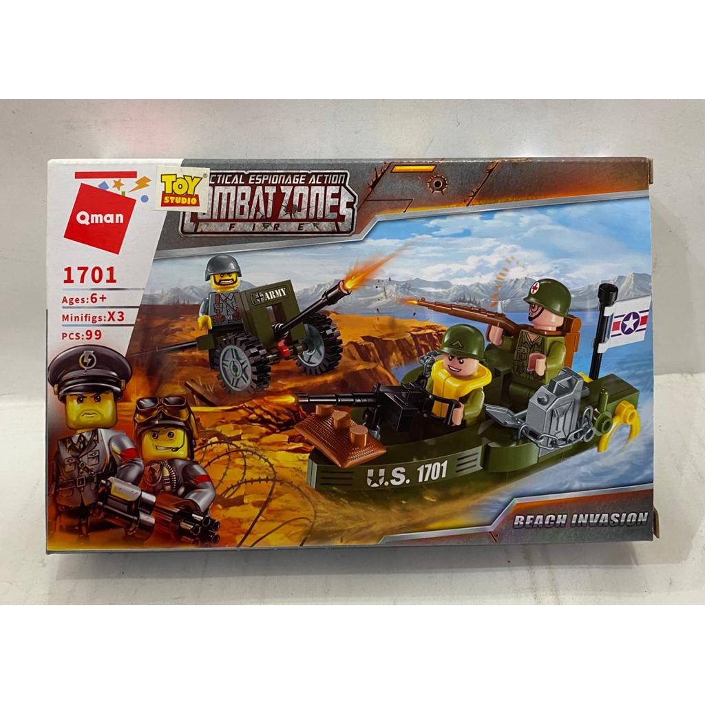 Jual Bricks Block Qman Combat Zones War Army Military 1701-4 | Shopee Indonesia