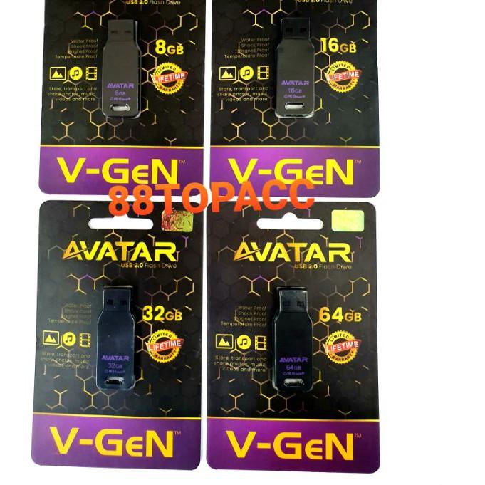 Jual Flashdisk Vgen Avatar 8GB 16GB 32GB 64GB 128GB / USB Flashdisk V ...