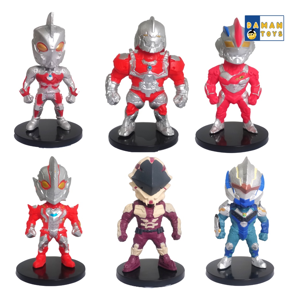 Jual Set 6 Figure Ultraman Z Zero Mainan Ultraman Converge Geed Orb ...