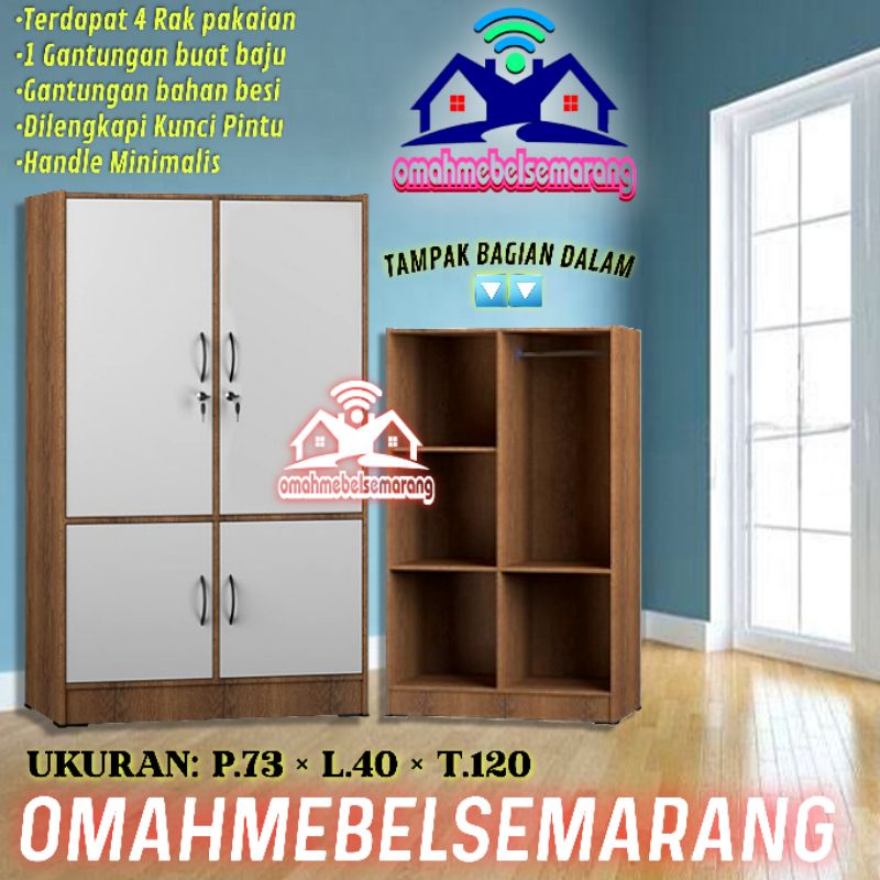 Jual Lemari Anak 4 Pintu APOLLO CHIKA Almari Rak Baju Baby Locker ...