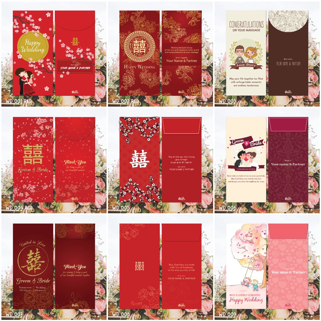 Jual Custom Angpao Wedding | Angpao Sangjit | Amplop Uang Seserahan ...