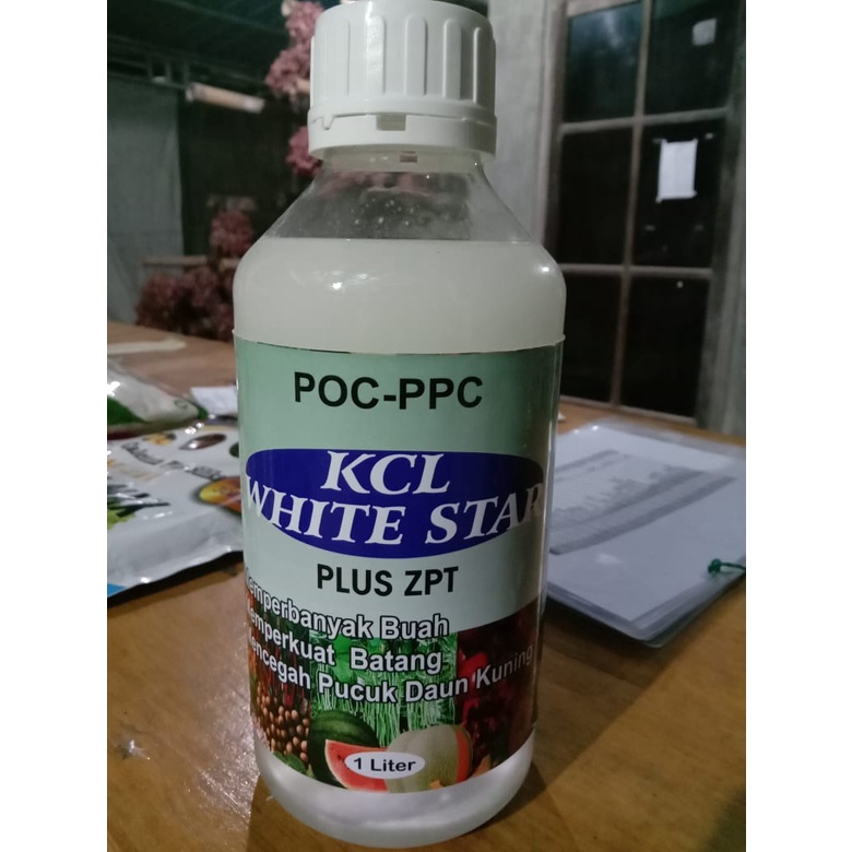 Jual KCL WHITE CAIR PLUS ZPT KEMASAN 1 LITER UNTUK PEMBESAR POPOR DAN ...