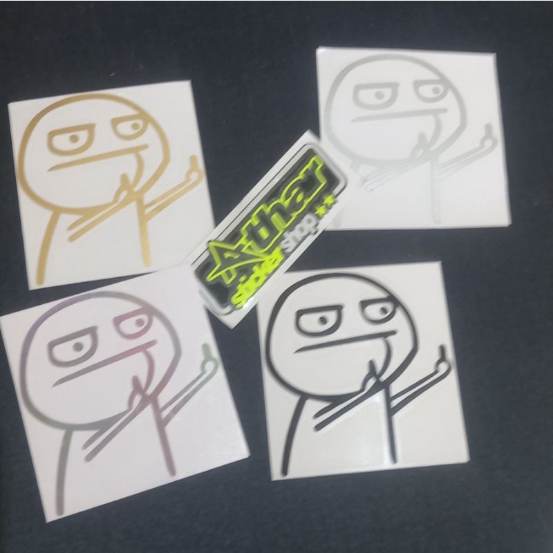 Jual STICKER MIDDLE FINGER CARTOON CUTTING STICKER CUTTING MOTOR ...