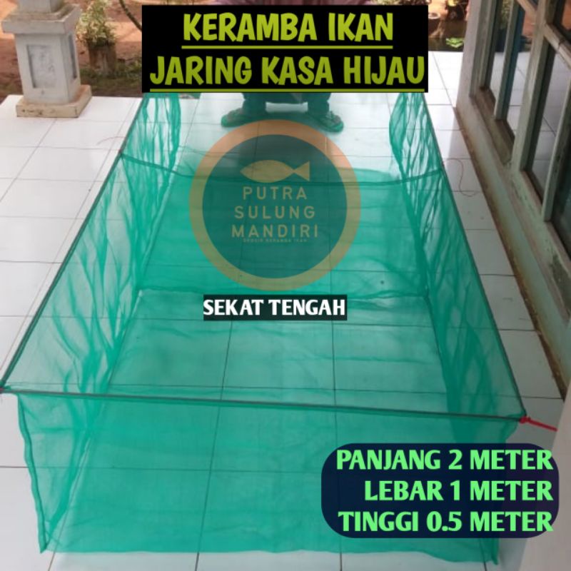 Jual K2150 - Jaring keramba hapa ikan sekat tengah ukuran bahan 2m x 1m ...