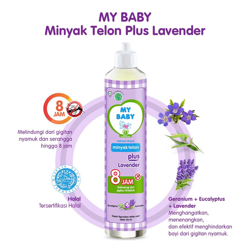 Jual BabyYank My Baby Minyak Telon plus Lavender 60ml 90ml 150ml 8Jam ...