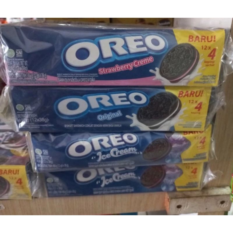 Jual Oreo Sachet isi 4 keping 38g All Varians | Shopee Indonesia
