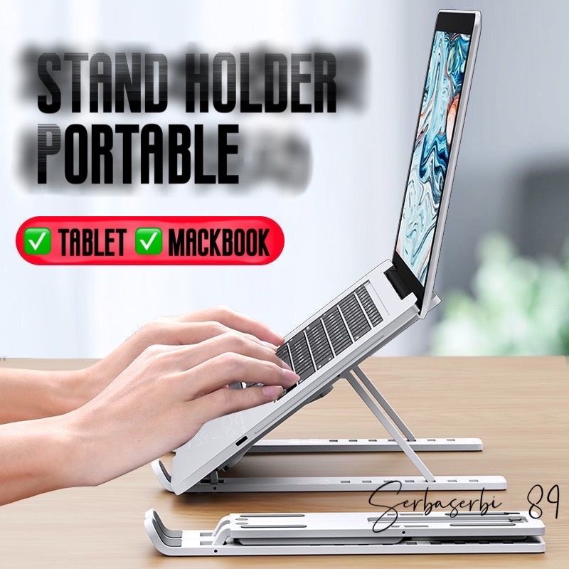 Jual standing laptop lipat folding laptop stand meja laptop holder ...