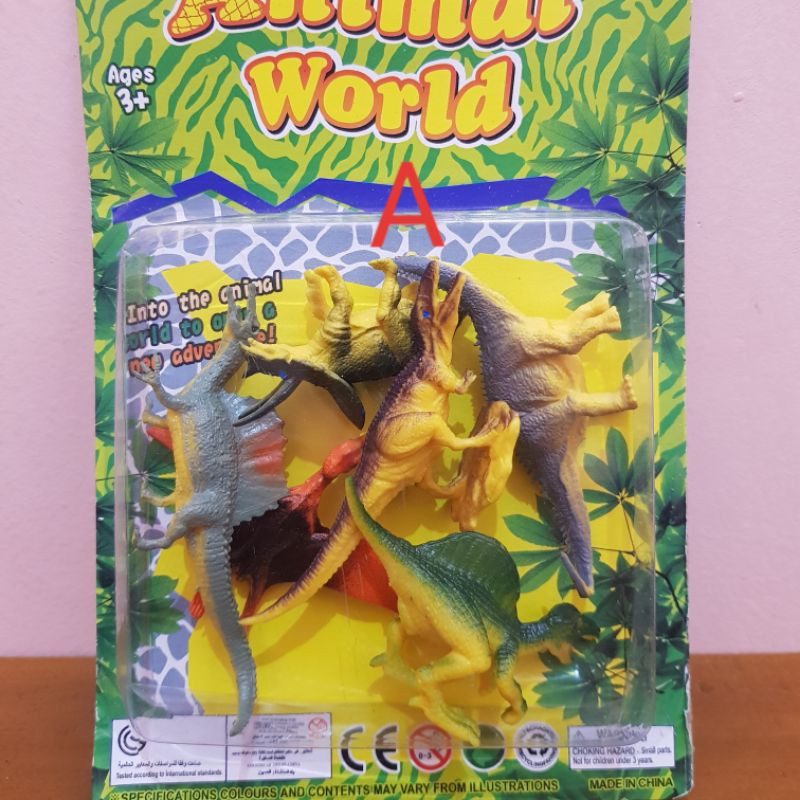 Jual Mainan Set Hewan Animal World Dinosaurus - Mainan Edukasi Hewan ...