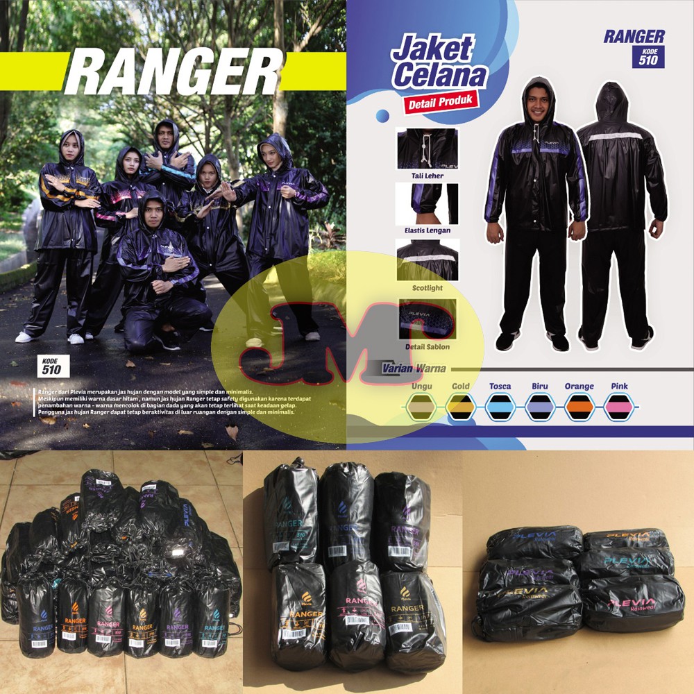 Jual Jas Hujan Plevia Mantel Hujan Setelan Jaket Celana Ranger 510 ...