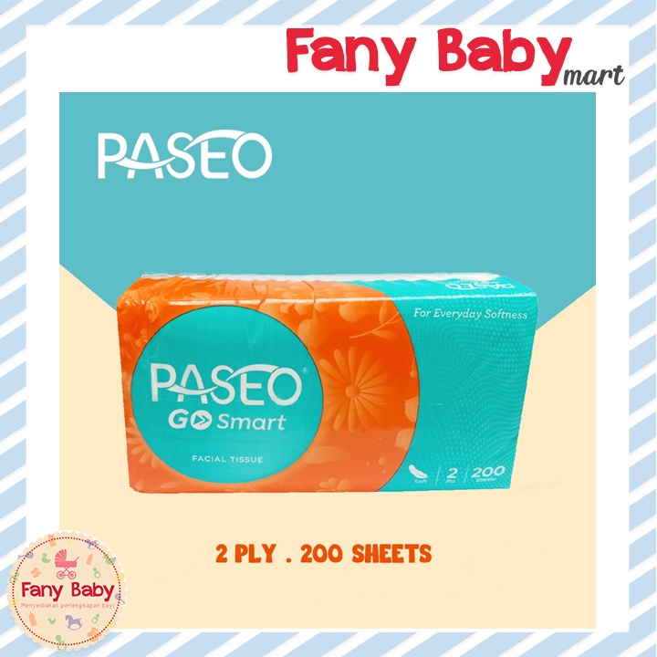 Jual PASEO GO SMART FACIAL TISSUE 200 SHEETS | Shopee Indonesia