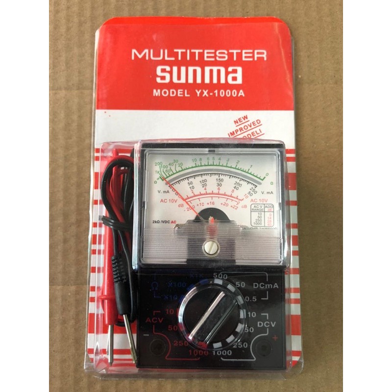 Jual Multitester Multimeter Avometer YX 1000A YX 1000 A SUNMA | Shopee ...