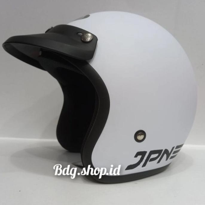 Jual Helm Bogo JPN Putih Doff Kaca Datar/Cembung | Shopee Indonesia