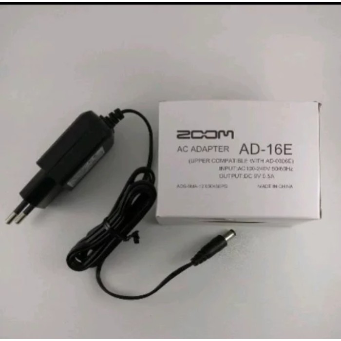 Jual Zoom AC Adapter AD-16E Adaptor Efek 9 Volt 0.5 Amper | Shopee ...