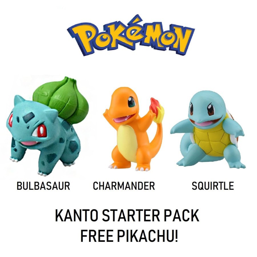 Jual PROMO Takara Tomy Pokemon Moncolle EX Bulbasaur Charmander ...