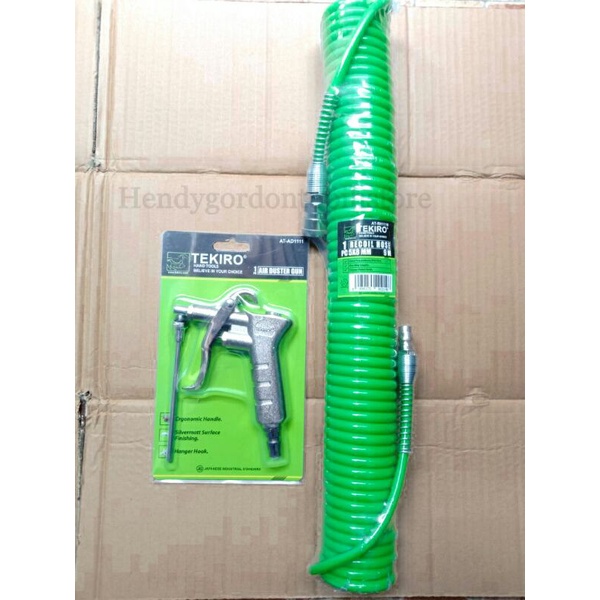 Jual TEKIRO Selang recoil 9 Meter Set air duster gun Tekiro Semprotan angin / selang kompresor ...