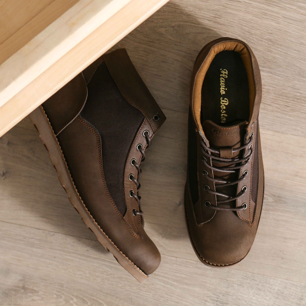 Jual sepatu boots pria sepatu boot warna coklat sepatu boot kulit asli ...