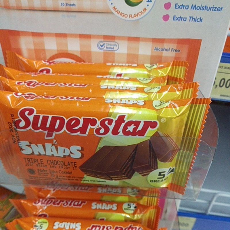 Jual Wafer Superstar Snap Triple Choco 28g | Shopee Indonesia