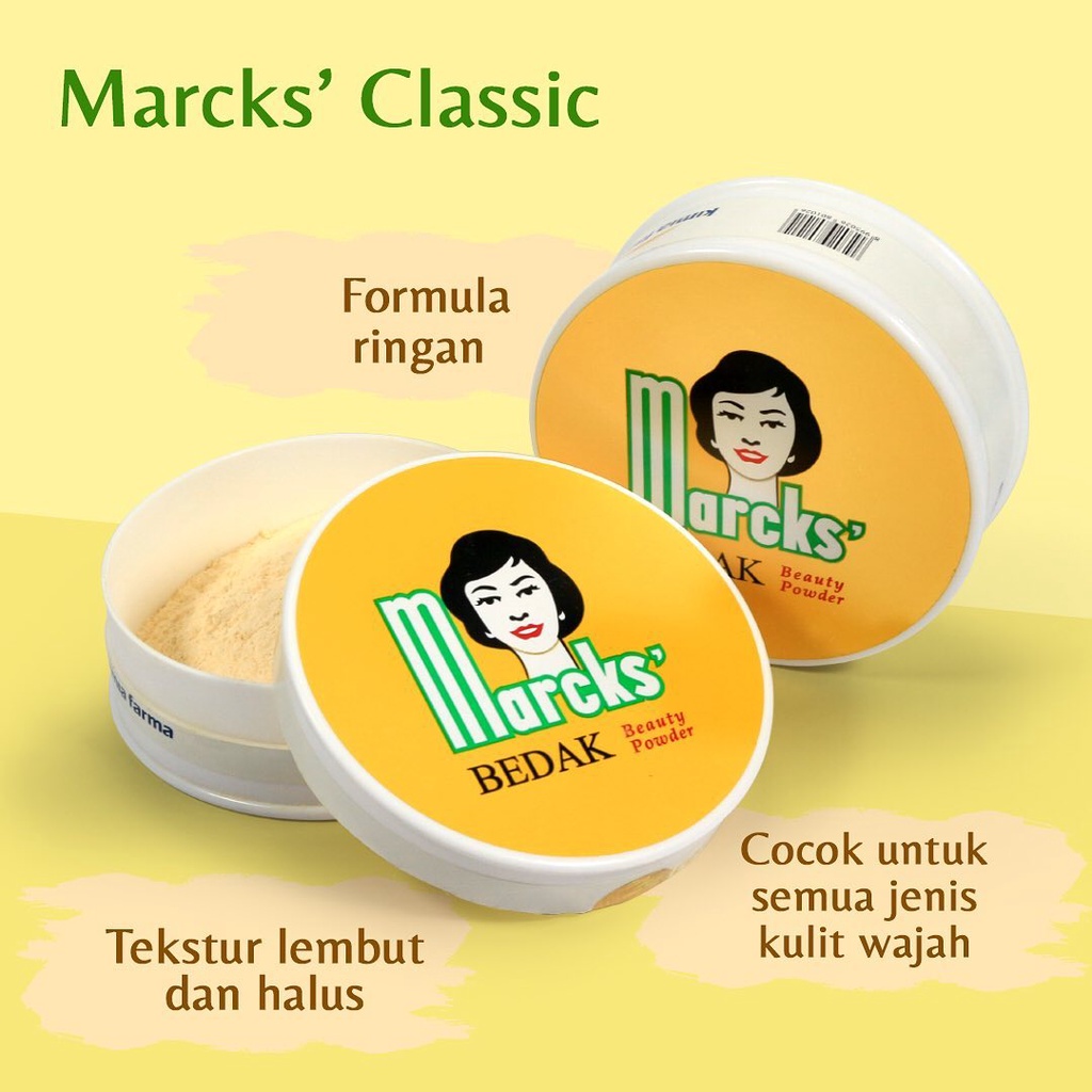 Jual Marcks Classic Bedak 40g | Shopee Indonesia