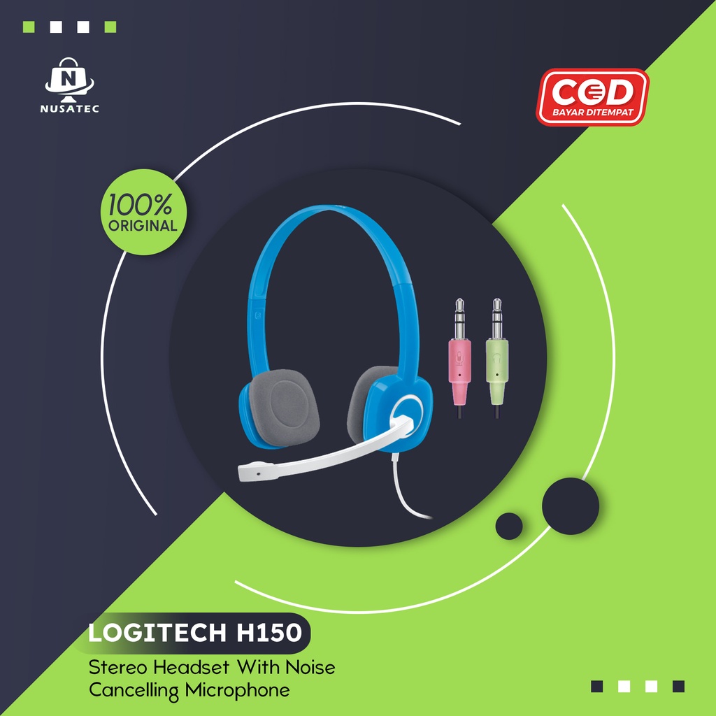 Jual Headset Logitech H150 Headphone Headsed Kabel Stereo With ...
