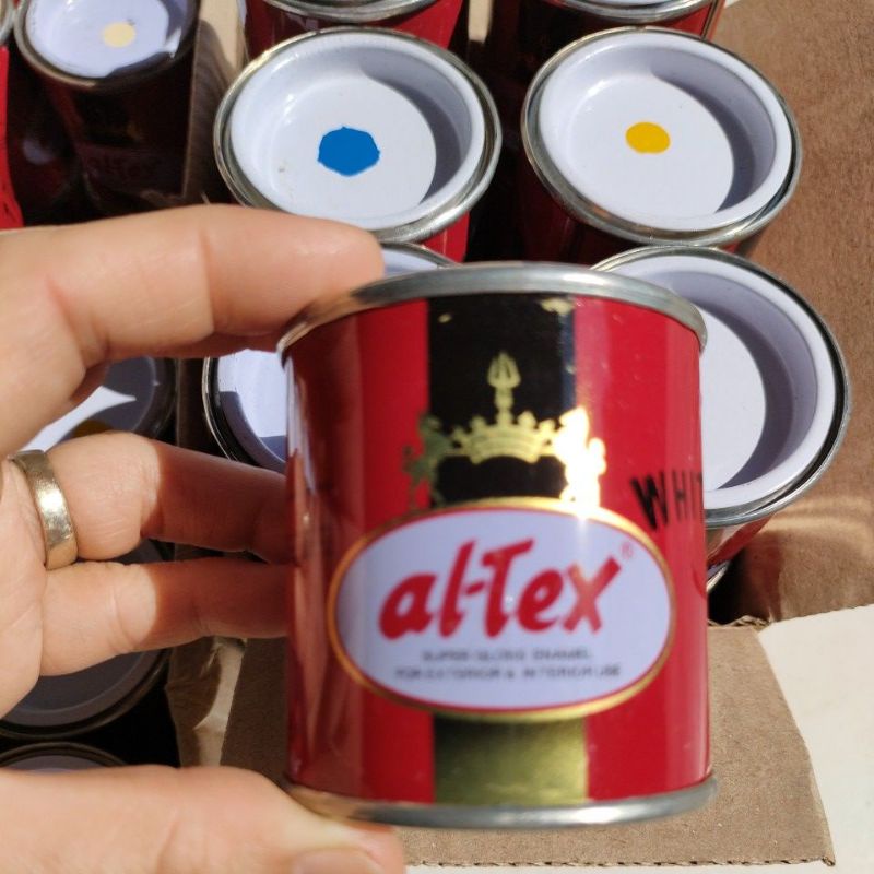 Jual Cat besi altex kaleng merah 100 gram gloss cat kayu cat minyak cat ...