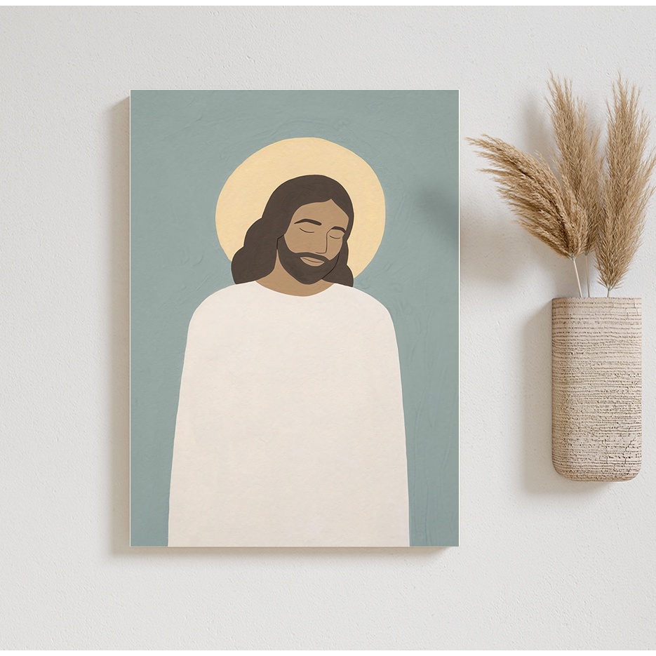 Jual hiasan dinding kristen aesthetic yesus art dekorasi rohani ...