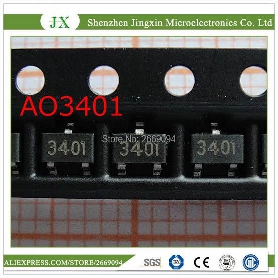 Jual A19T AI9T AO3401 SMD Mosfet AO3401A P-Channel Sot-23 4,2A 30V 3401 | Shopee Indonesia